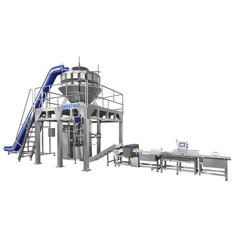 Granule Automatic Packaging Line Edible Material/salt/sugar/biscuits ...